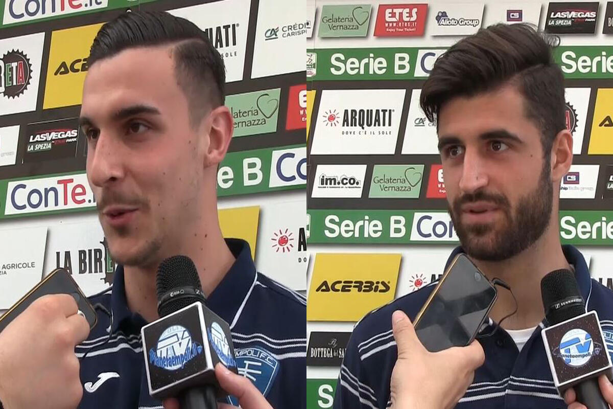 Alessandro Piu & Sebastiano Luperto nel post di Spezia-Empoli ...